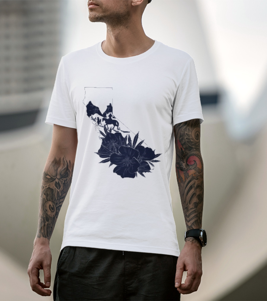 Crooks & Castles Califas California Script Floral T-Shirt