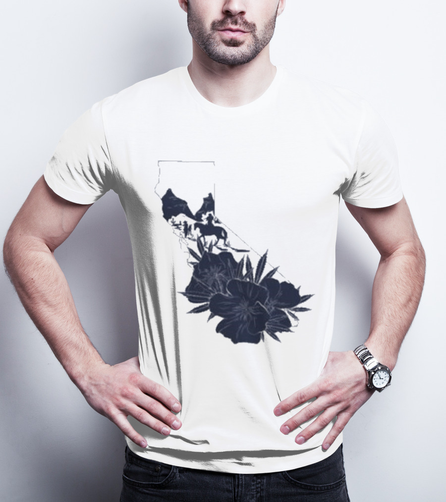 Crooks & Castles Califas California Script Floral T-Shirt