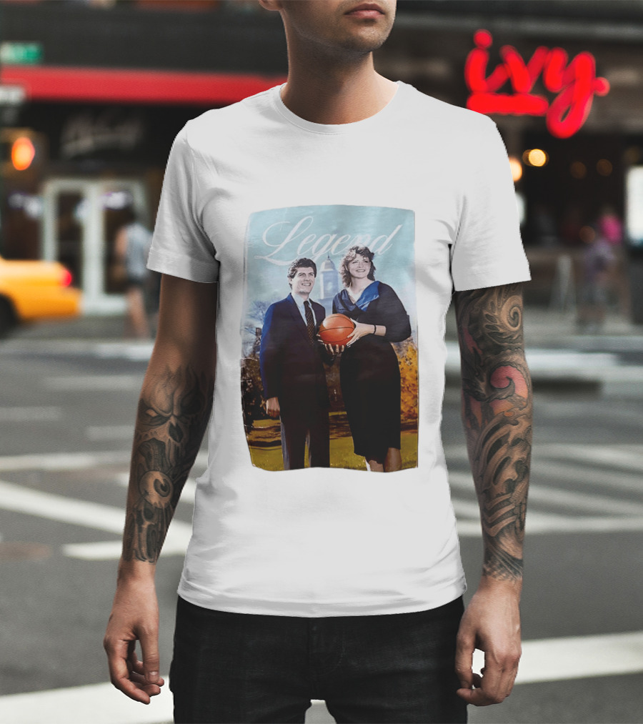 UConn Big East Legend Peggy Myers Basketball Custom T-Shirt