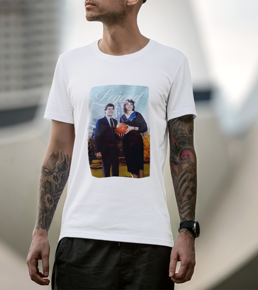 UConn Big East Legend Peggy Myers Basketball Custom T-Shirt