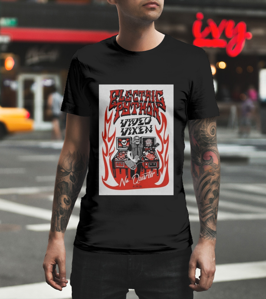 Electric Python Video Vixen No Quarter 4 24 2026 T-Shirt