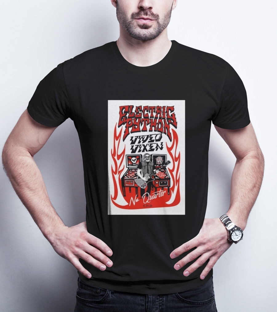 Electric Python Video Vixen No Quarter 4 24 2026 T-Shirt