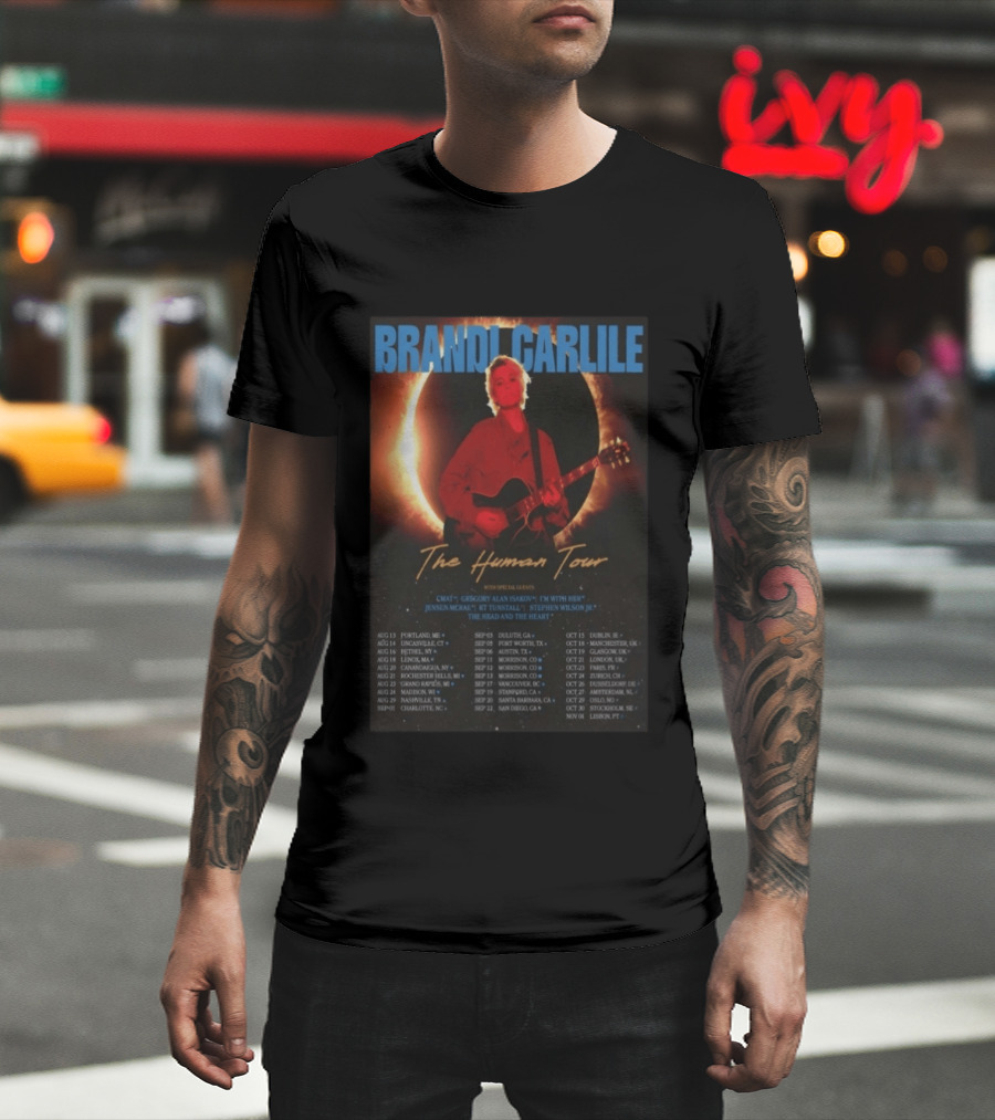 BRANDI CARLILE The Human Tour 2026 Concert Dates And Special Guests T-Shirt