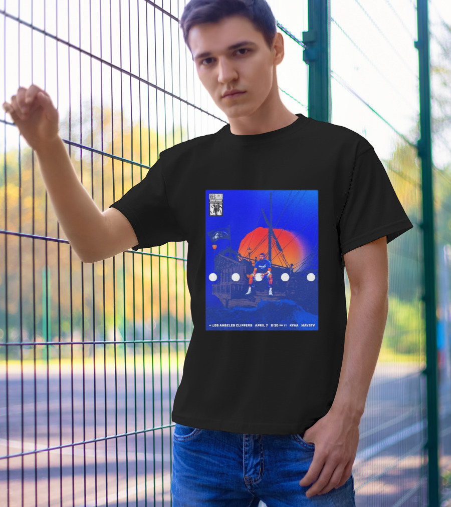 Kyrie Irving Dallas Mavericks Game At Los Angeles Clippers April 7 9:30 PM KFAA MavsTV T-Shirt