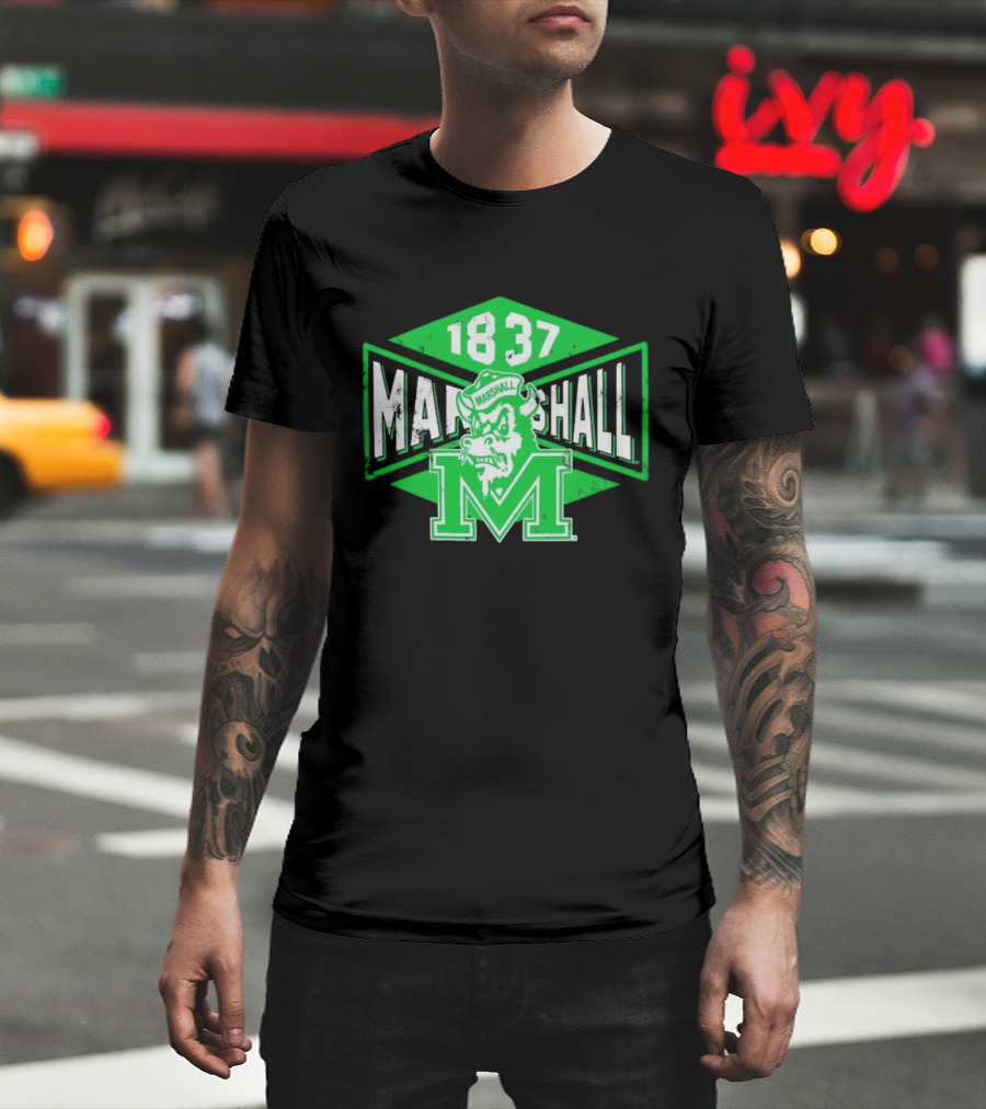 Marshall Thundering Herd 1837 Vintage Retro Team Spirit T-Shirt