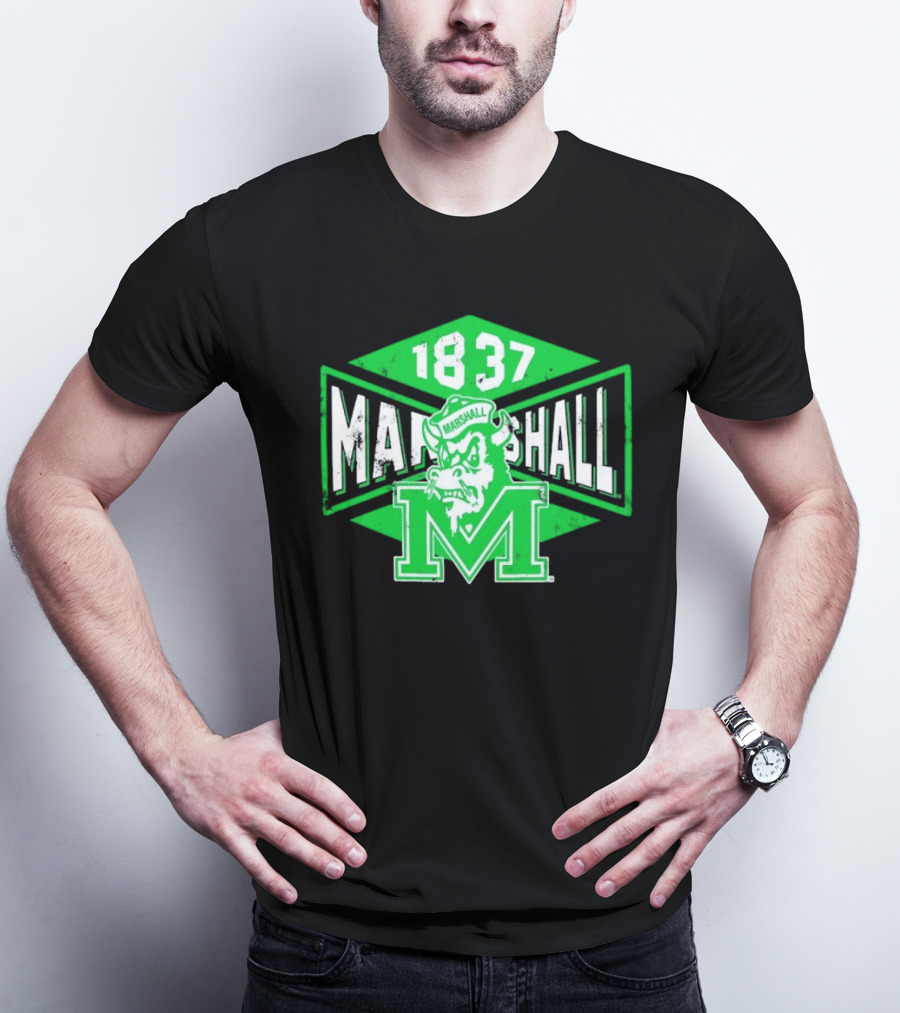 Marshall Thundering Herd 1837 Vintage Retro Team Spirit T-Shirt