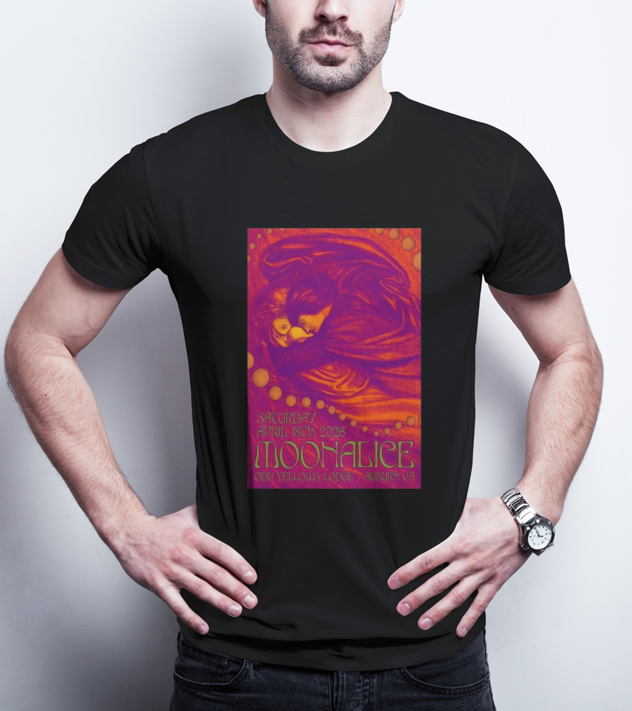 Moonalice Saturday April 18th 2026 Odd Fellows Lodge Auburn CA T-Shirt