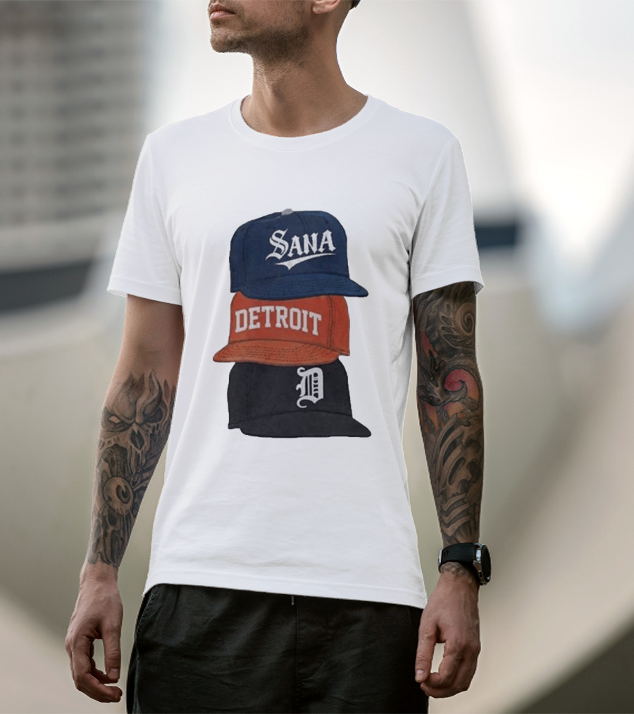 Sana Detroit Vintage Baseball Cap Collection D T-Shirt