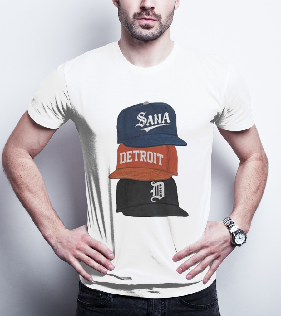 Sana Detroit Vintage Baseball Cap Collection D T-Shirt