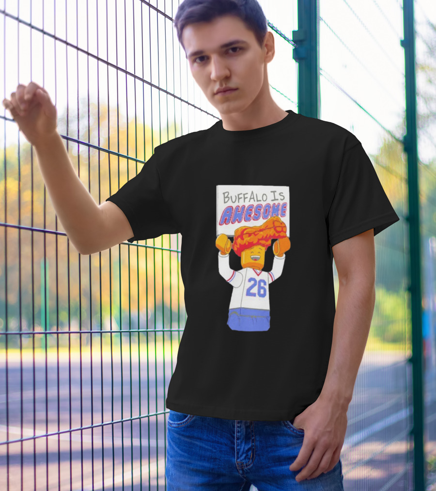 Buffalo Is Awesome Buffalo Bills Chicken Wing Hat 26 Football Fan T-Shirt