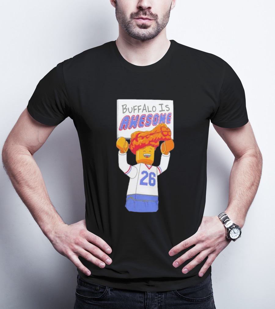 Buffalo Is Awesome Buffalo Bills Chicken Wing Hat 26 Football Fan T-Shirt
