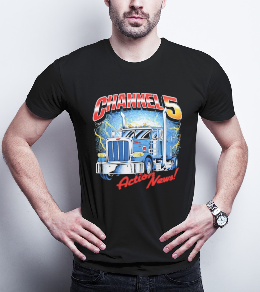 CHANNEL 5 Action News Truck Lightning T-Shirt