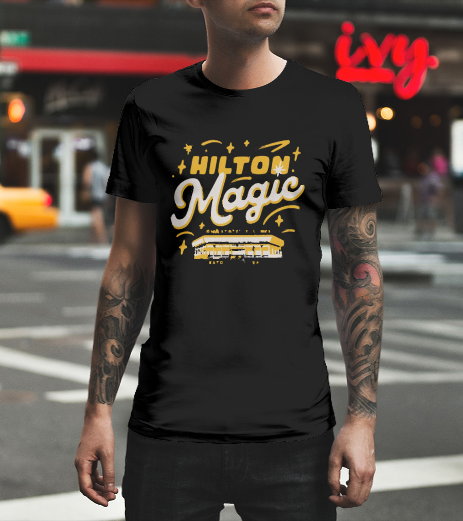 Hilton Magic Iowa State Cyclones Basketball Est 1971 Stadium Heritage T-Shirt