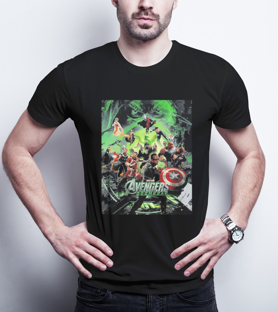 Marvel Avengers Doomsday Teaser Captain America Iron Man Hulk Thor Black Widow Guardians Of The Galaxy T-Shirt