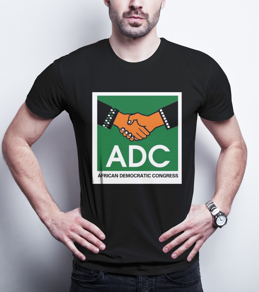 ADC African Democratic Congress Handshake Icon Green T-Shirt