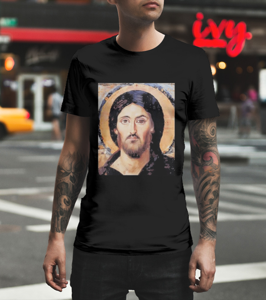 Jesus Christ Pantocrator Icon St. Catherine's Monastery Sinai T-Shirt