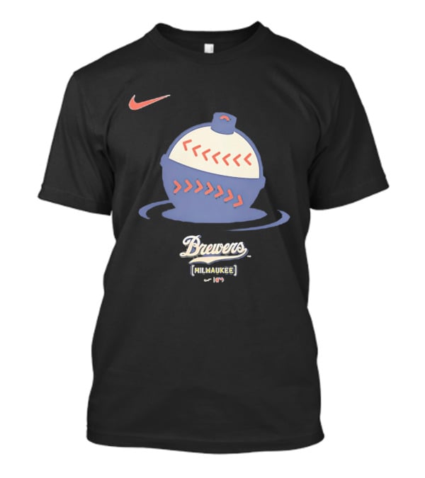 Nike Milwaukee Brewers Brewers Milwaukee 414 2026 City Connect Large T-Shirt