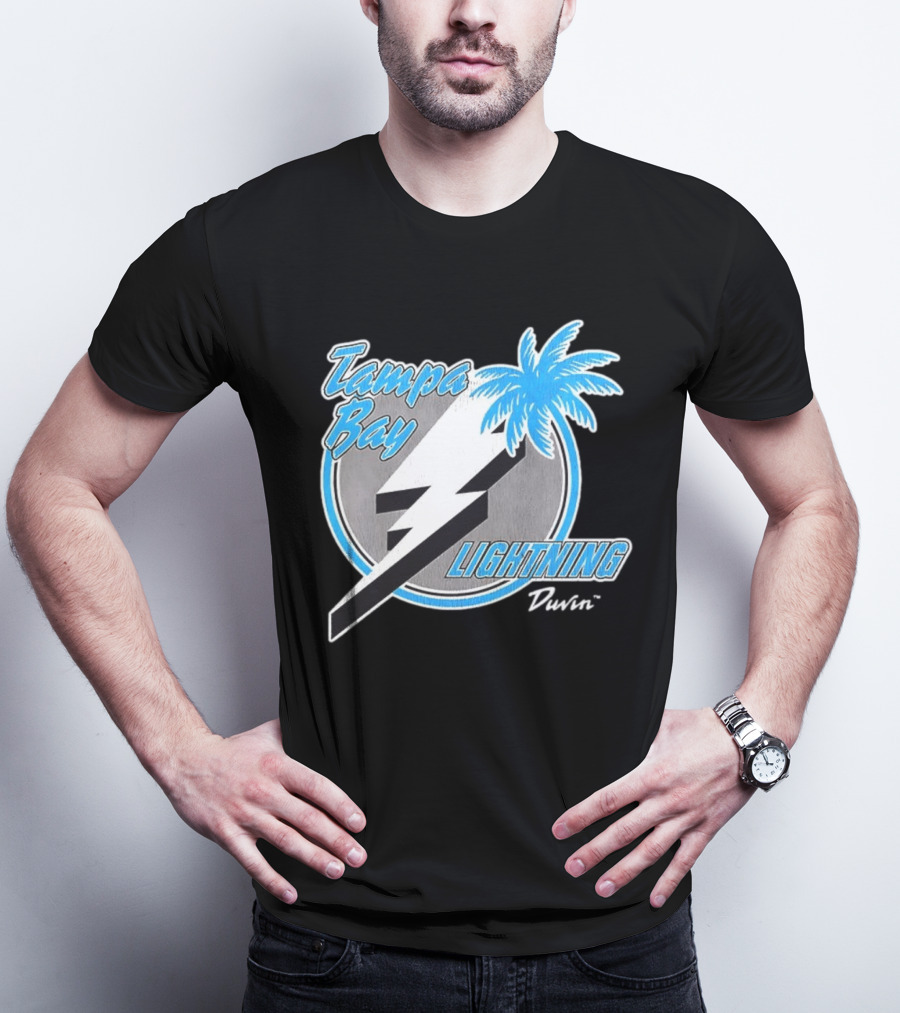 Tampa Bay Lightning NHL Tropics Palm Tree And Bolt T-Shirt