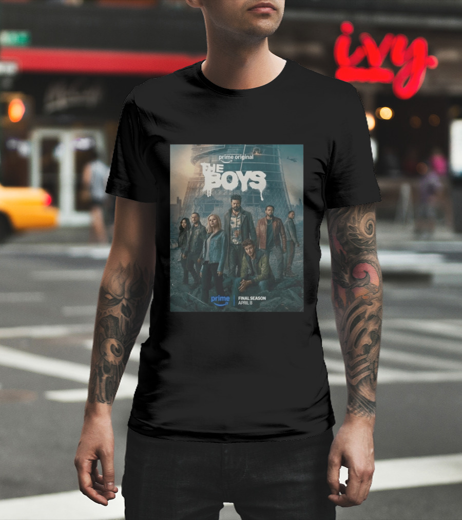 Prime Original The Boys Final Season April 8 Billy Butcher Team T-Shirt