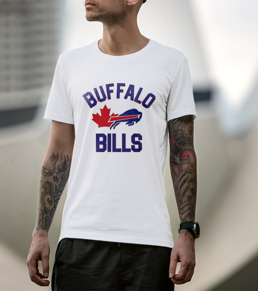 Buffalo Bills Maple Leafs Mafia Canada Collaboration T-Shirt