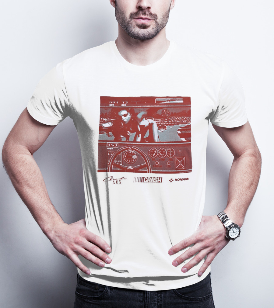Charli XCX Konami Retro Video Game Racer Speed Aesthetic T-Shirt