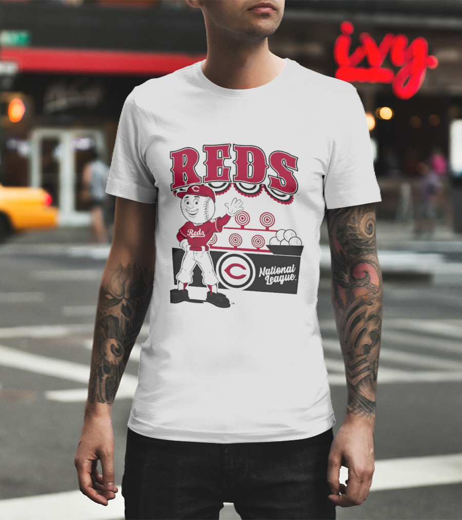 Cincinnati Reds 2026 Step Back Up National League Baseball T-Shirt