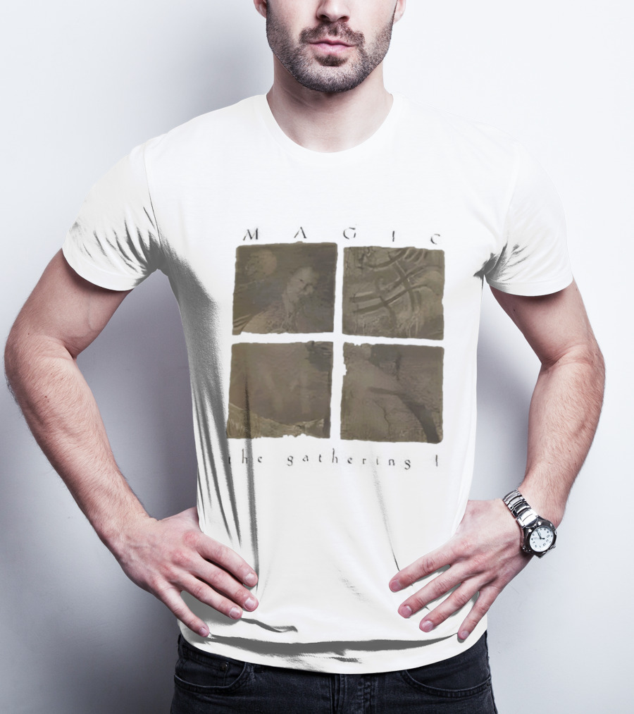 Magic The Gathering I Brown Four Panels Abstract T-Shirt