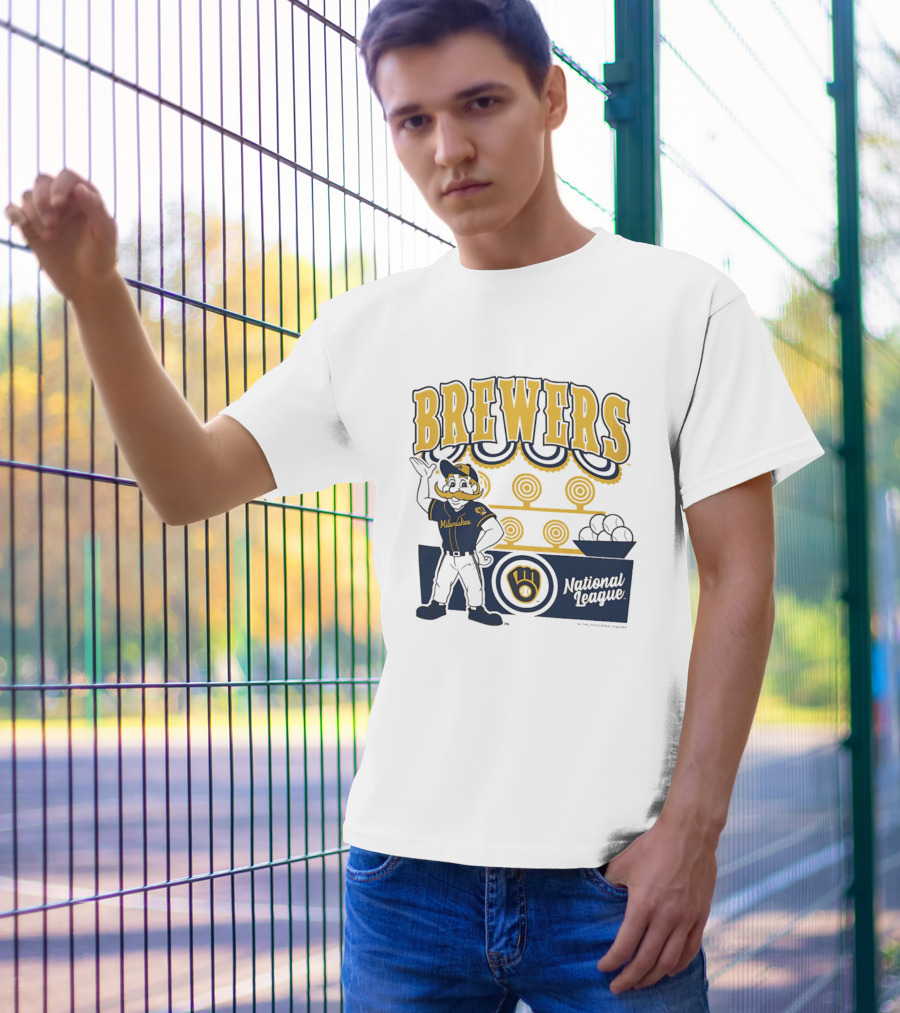 Milwaukee Brewers National League 2026 Step Back Up T-Shirt