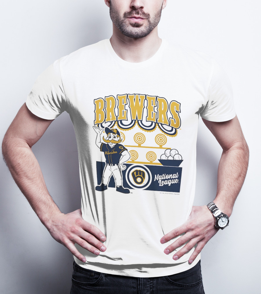 Milwaukee Brewers National League 2026 Step Back Up T-Shirt