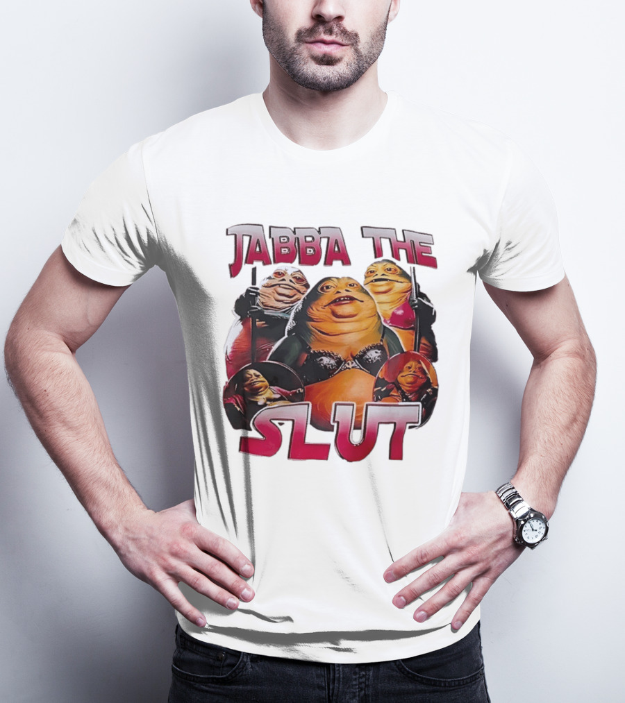 Jabba The Slut Star War Parody Character Fun T-Shirt