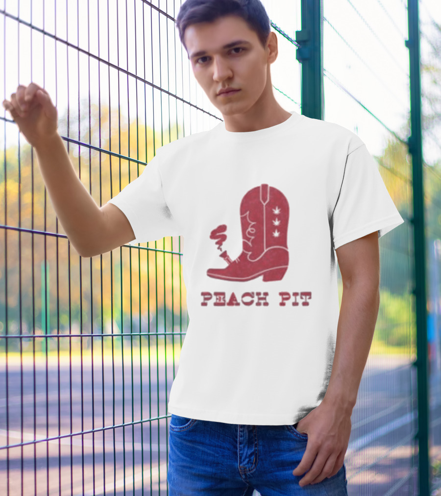 Peach Pit Boot Bong Iconic Music T-Shirt