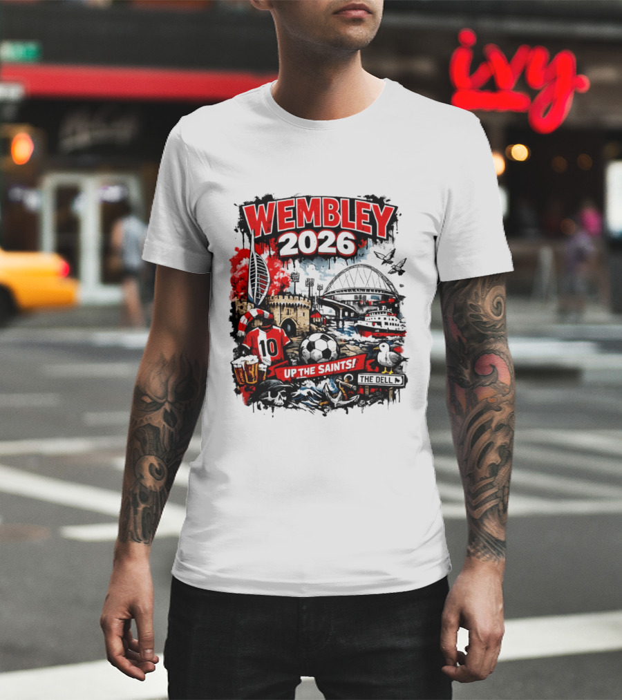 Southampton Football Wembley 2026 Up The Saints Fan Celebration T-Shirt
