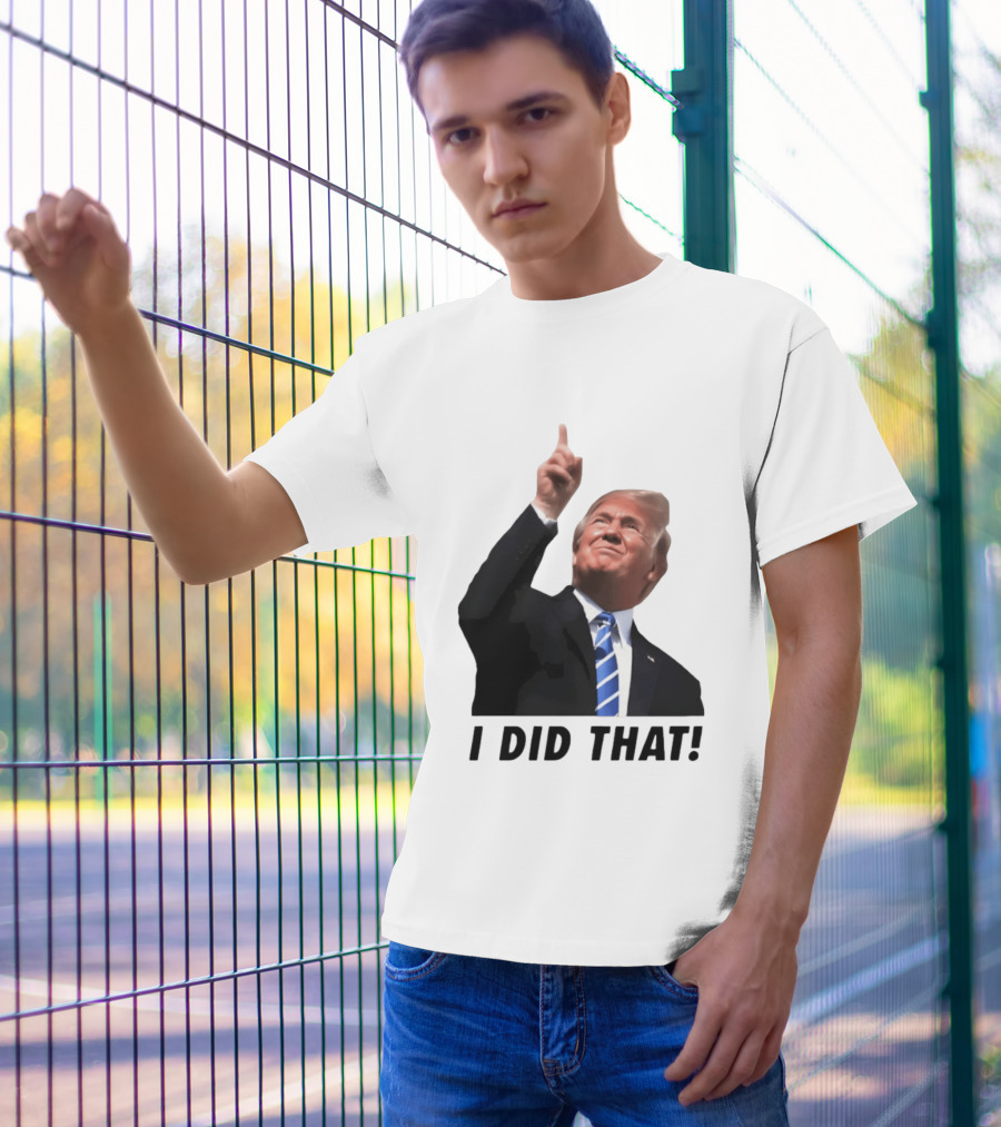 Trump I Did That Pointing Gesture Price Commentary T-Shirt