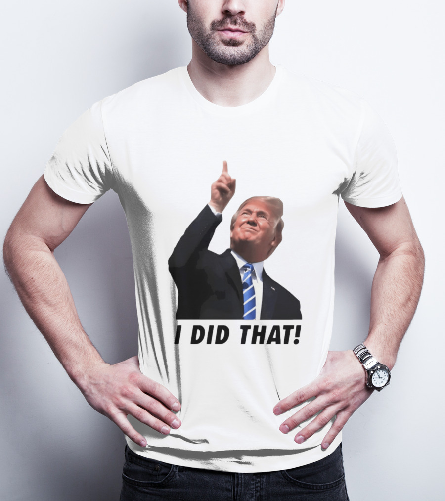Trump I Did That Pointing Gesture Price Commentary T-Shirt