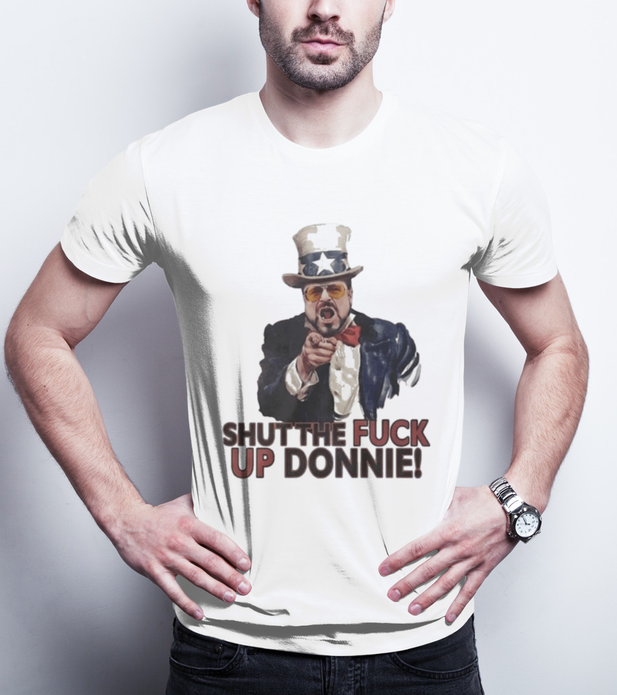 Walter Sobchak Shut The Fuck Up Donnie Uncle Sam T-Shirt