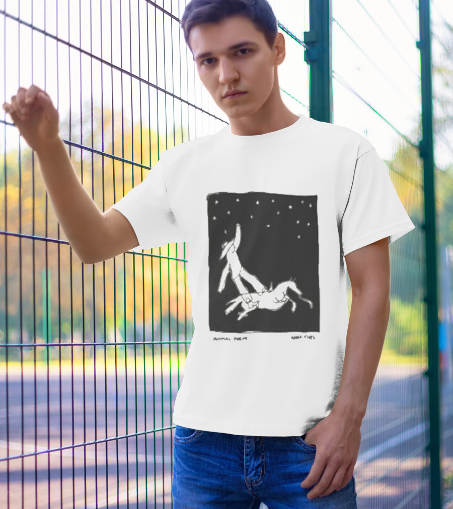 Anna Tivel Cowboy Under Starry Night T-Shirt