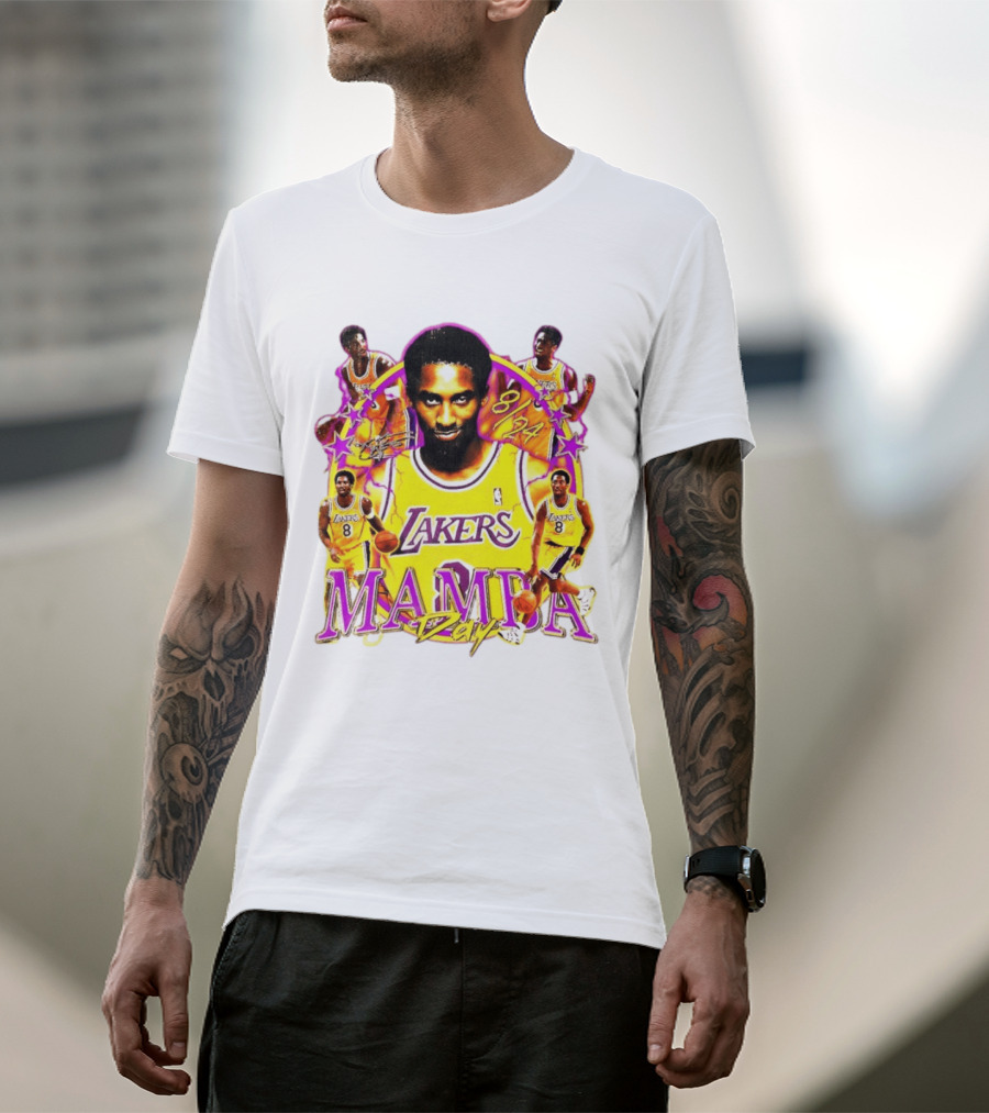 Mamba Day Kobe Bryant 8 24 Los Angeles Lakers NBA T-Shirt