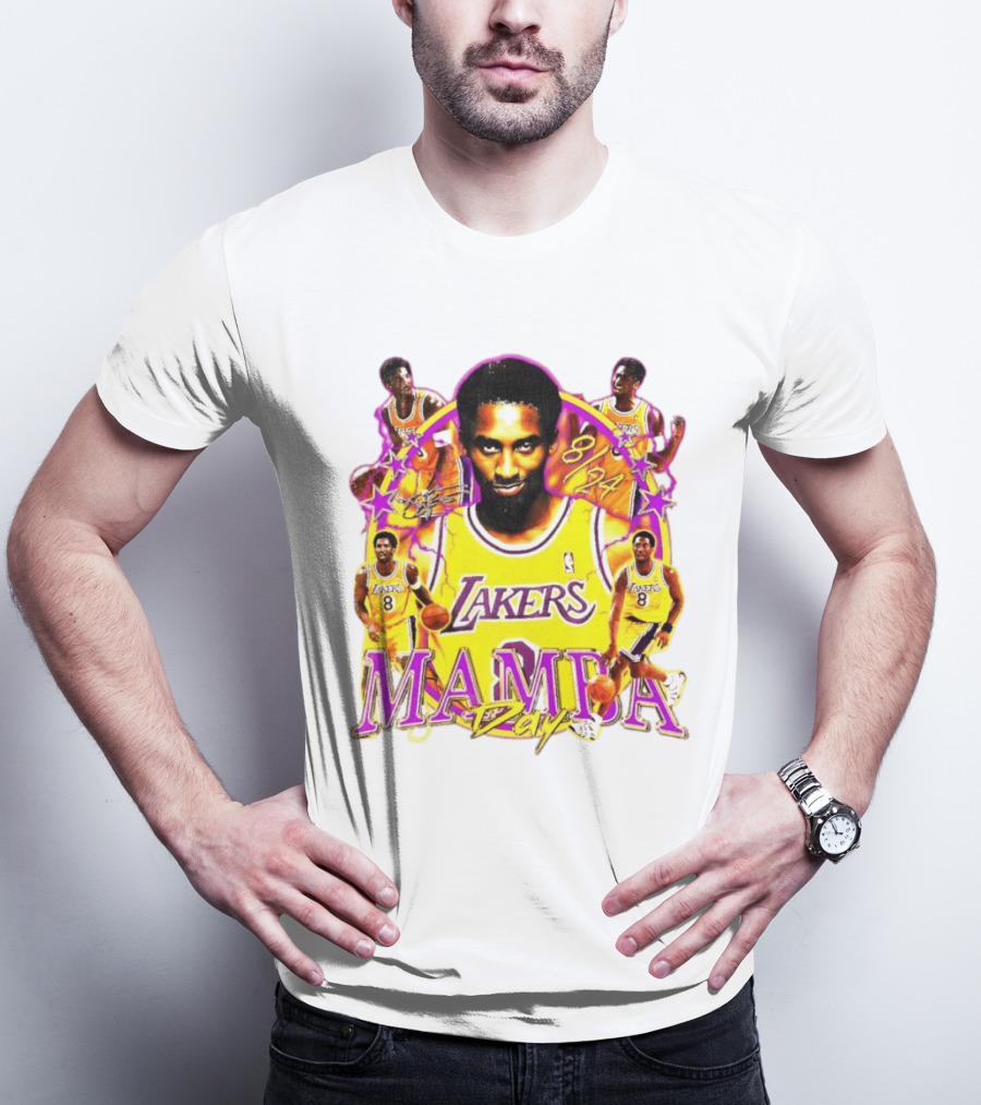 Mamba Day Kobe Bryant 8 24 Los Angeles Lakers NBA T-Shirt