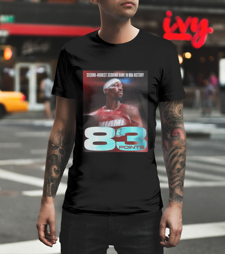 Miami 83 Points Bam Adebayo Second Highest Scoring Game In NBA History T-Shirt