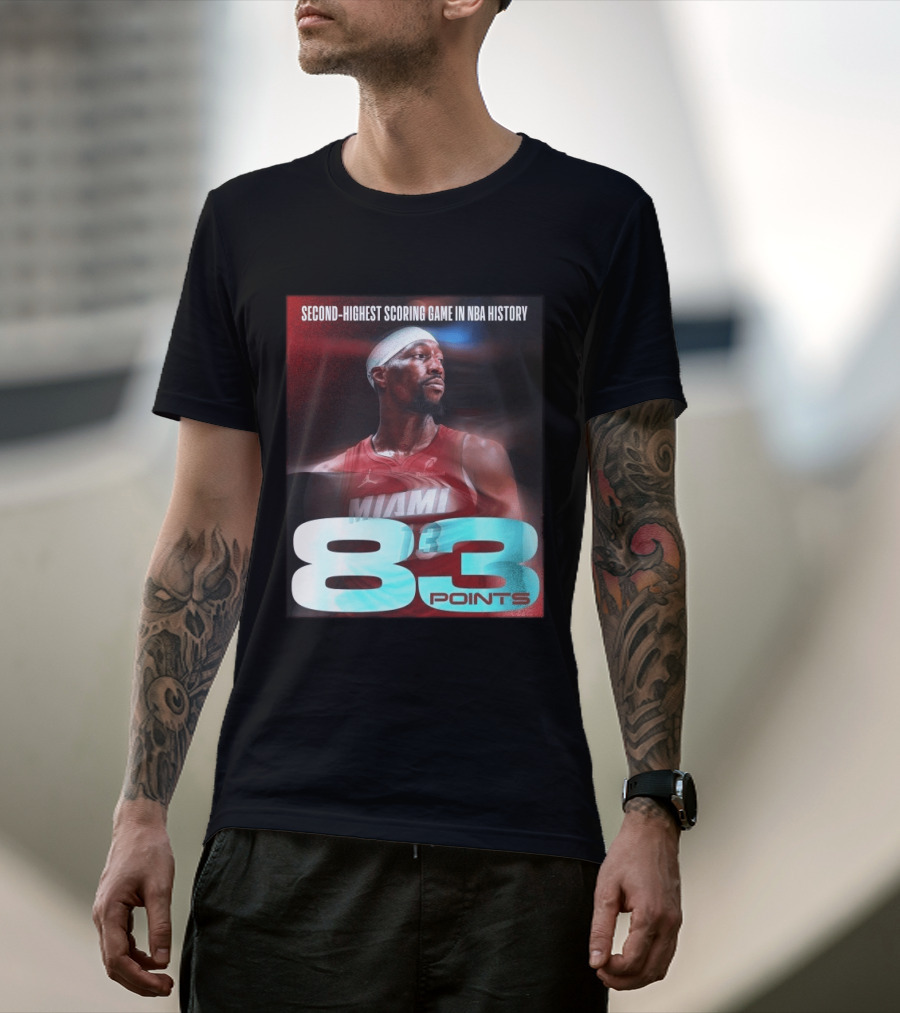 Miami 83 Points Bam Adebayo Second Highest Scoring Game In NBA History T-Shirt
