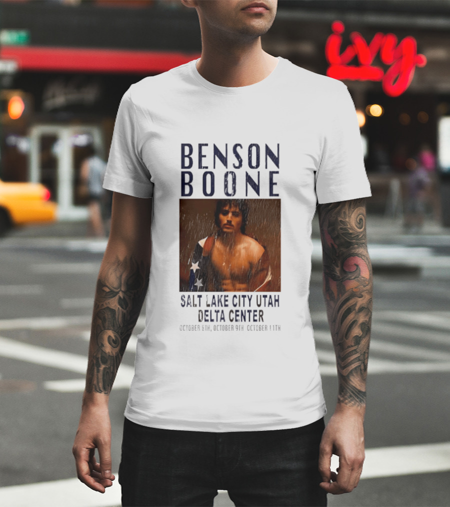 Benson Boone Salt Lake City Utah Delta Center October 8th 9th 11th T-Shirt