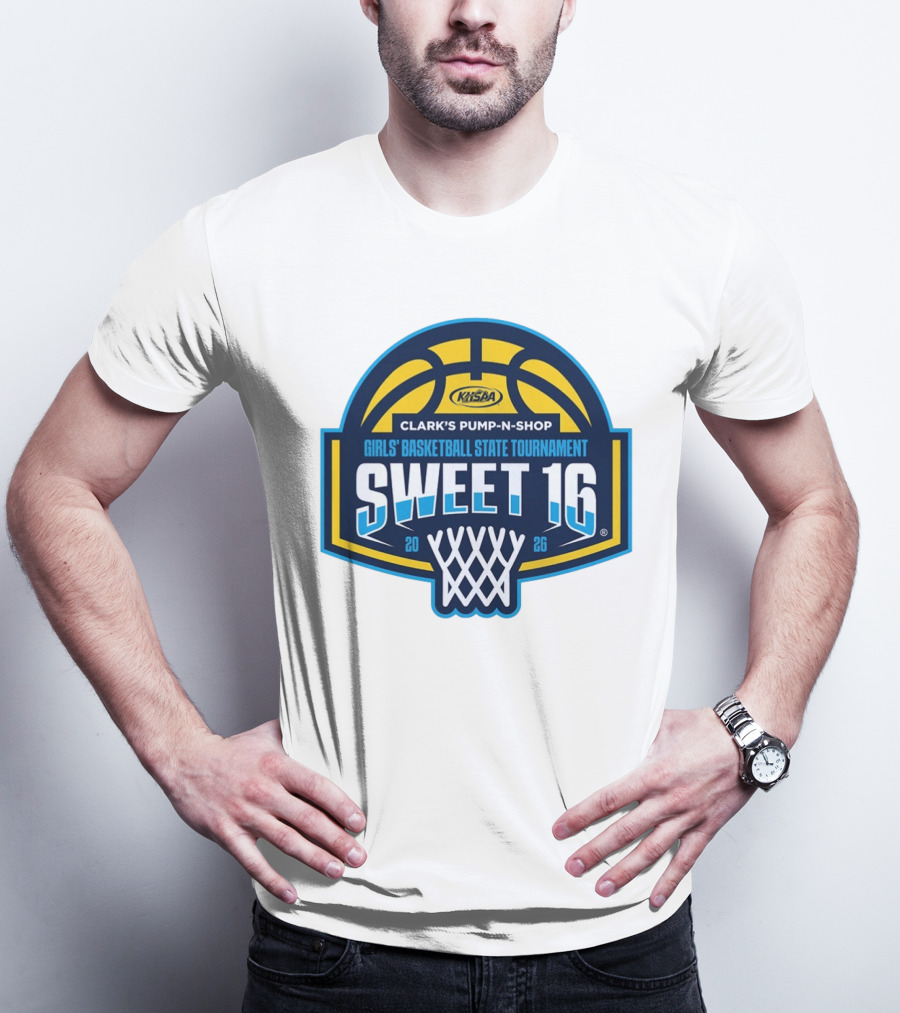 Sweet 16 KHSAA Clark's Pump N Shop Girls' Basketball State Tournament 2026 T-Shirt