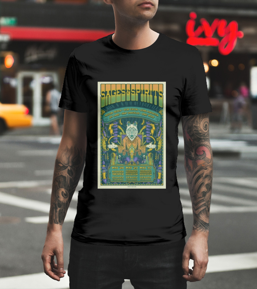 Sages And Spirits In Boulder Cl May 28 2026 T-Shirt