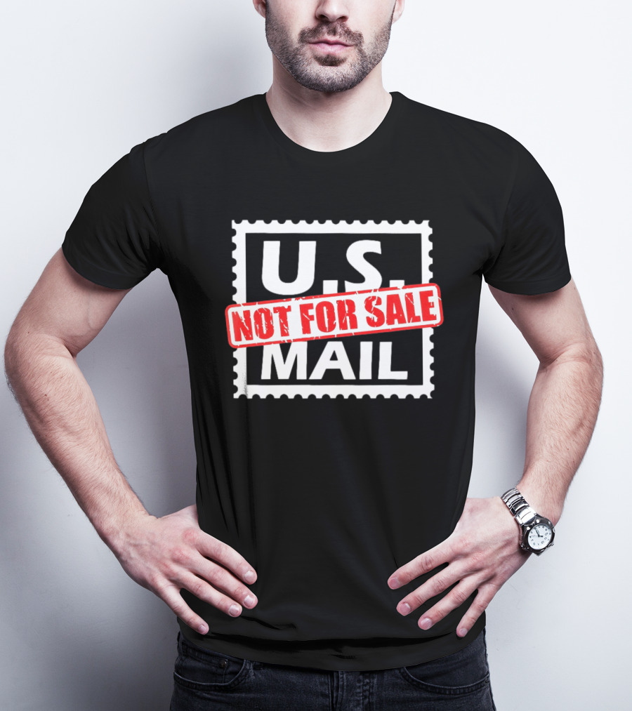 U.S. Mail Not For Sale Stamp Style Block T-Shirt
