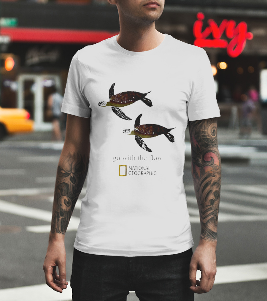 Sea Turtle Go With The Flow National Geographic T-Shirt