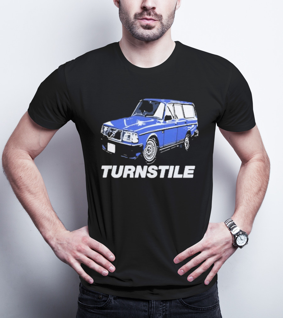 Turnstile Oversized Blue Car T-Shirt