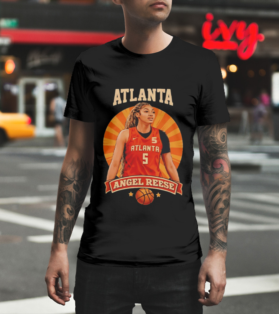 Atlanta Angel Reese Basketball T-Shirt
