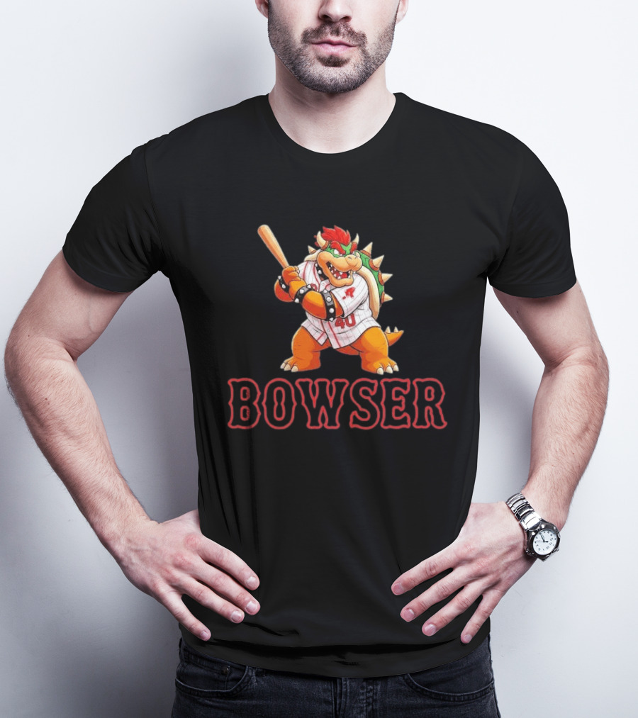 Willson Contreras Red Bowser Super Mario Baseball 40 T-Shirt