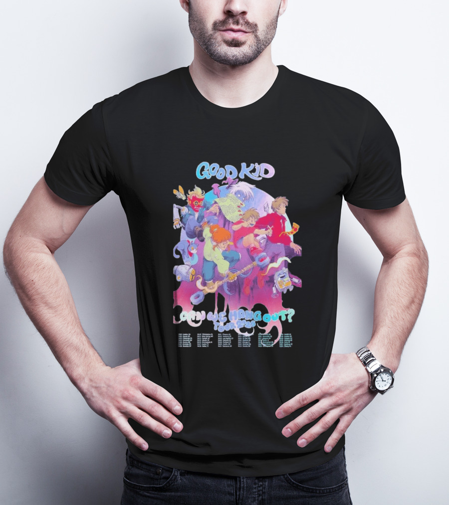 Good Kid Can We Hang Out 2026 Tour Animation Style Adventure T-Shirt