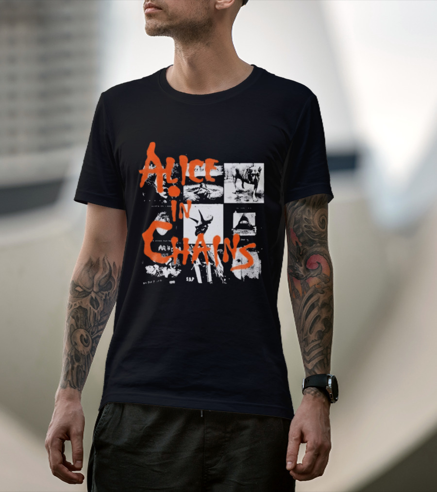 Alice In Chains Grunge Band Album Artwork Compilation T-Shirt